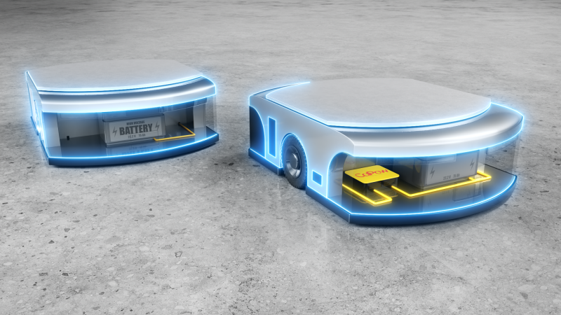 Our Technology: Power-In-Motion Delivery System For Robotic Fleets
